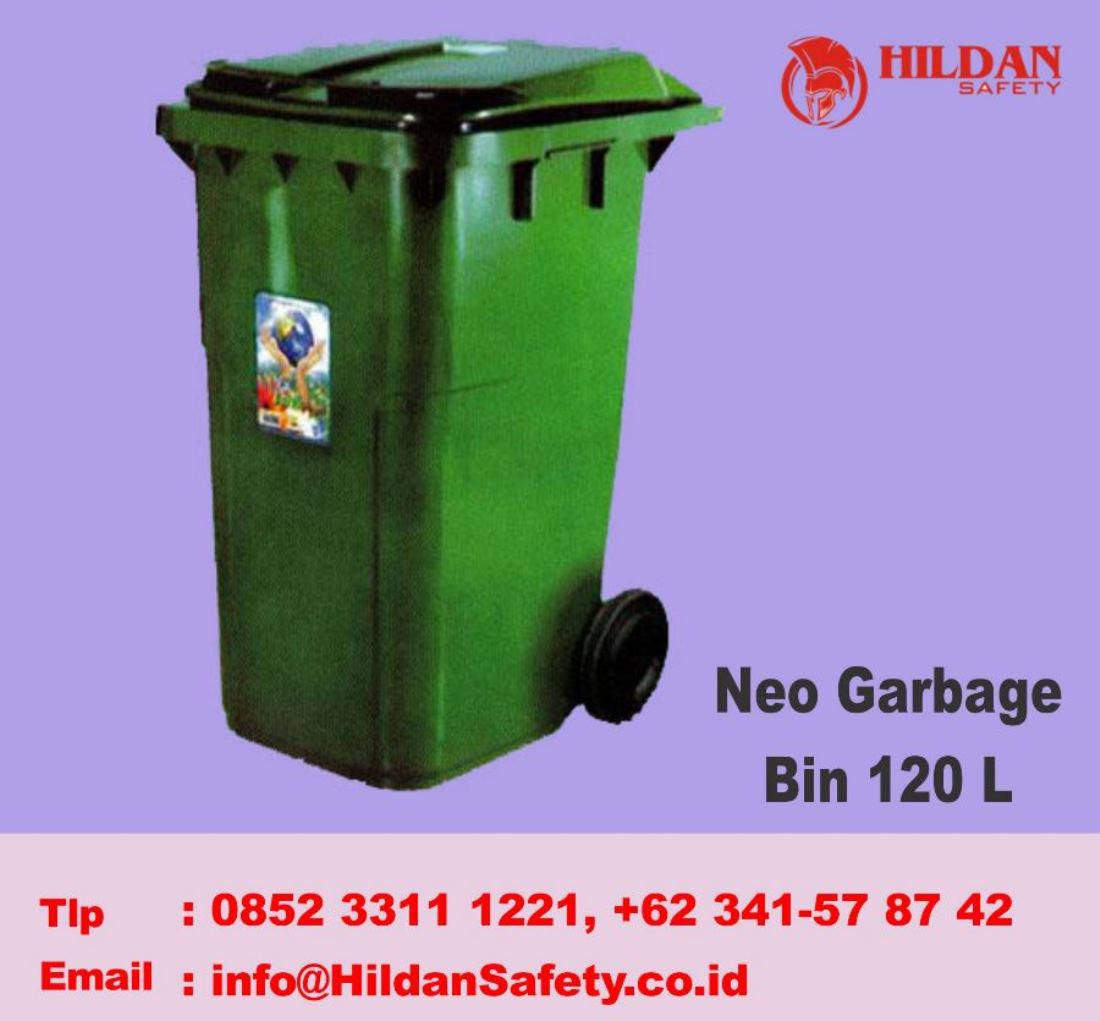 Neo Garbage Bin 120 L | HILDAN SAFETY Official-Supplier Alat Safety ...